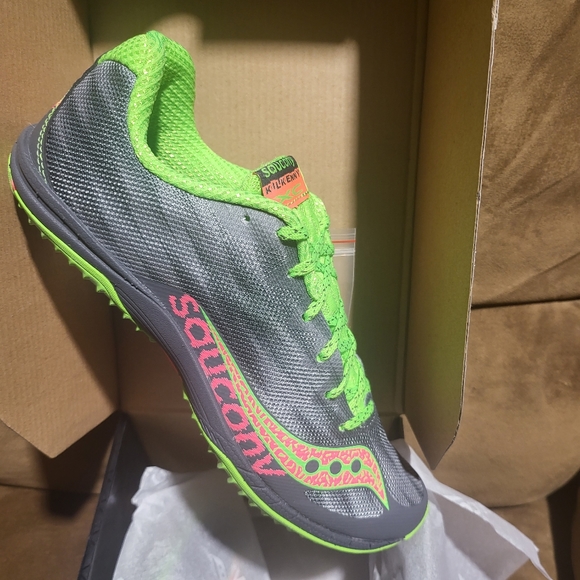 Saucony | Shoes | Saucony Womens Kilkenny Xc Spike Gryslimepink | Poshmark